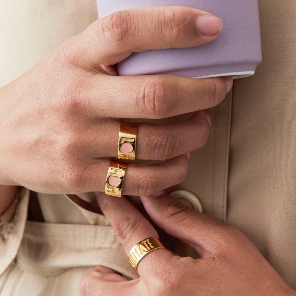 Mom rings rose gold store